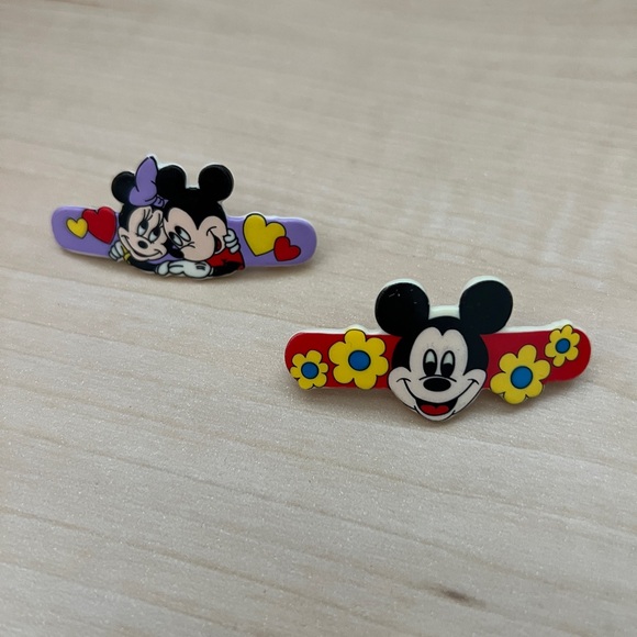Disney | Accessories | Retro 9s Disney Mickey And Minnie Mouse Hair ...